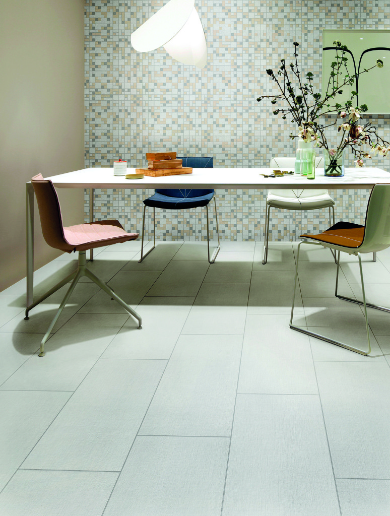 Florida Tile’s Monochromatic Rhyme Features Linen Fabric Look – Tileometry